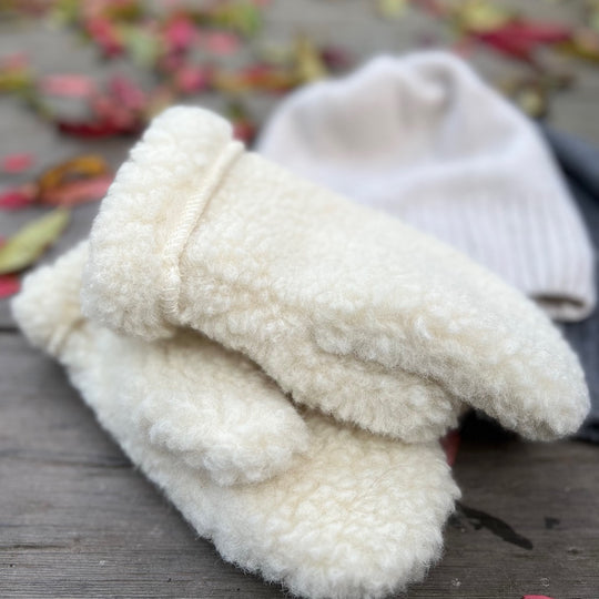 Pure Wool Fleece Mittens | Idyll Home