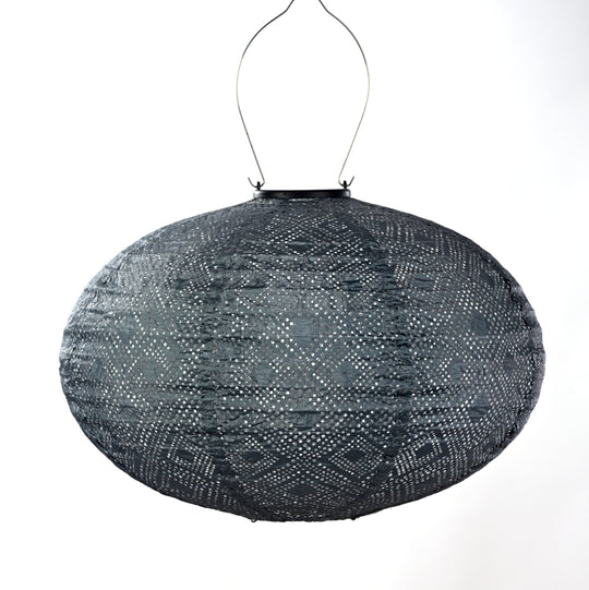 Large Solar Lantern Blue Globe – Idyll Home