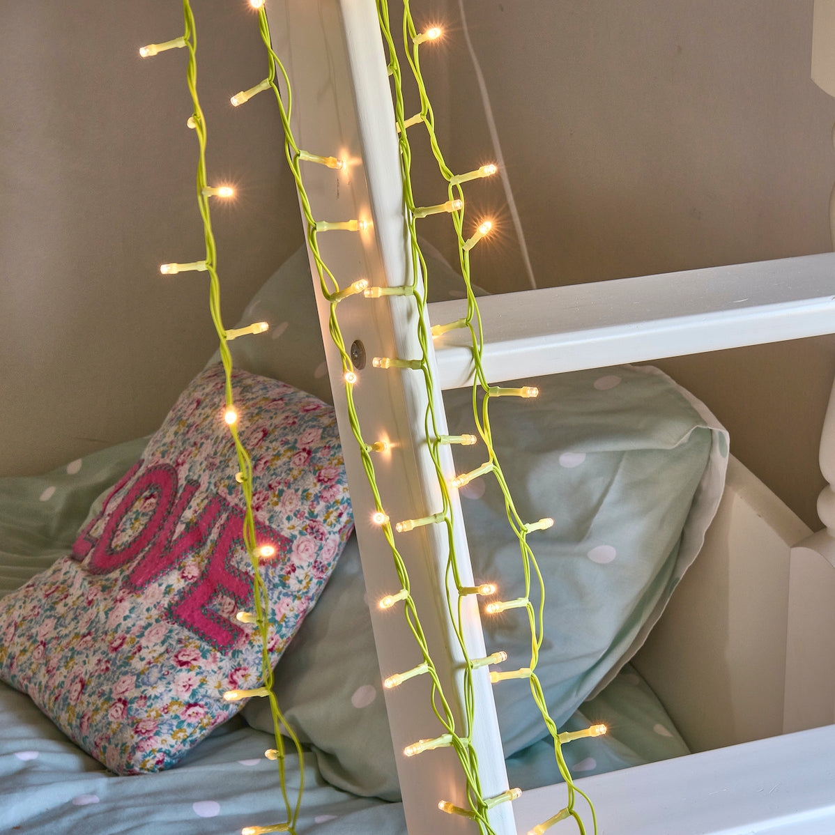 Pin String Lights Green