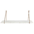 Marble Hanging Shelf with brass brackets – Idyll Home