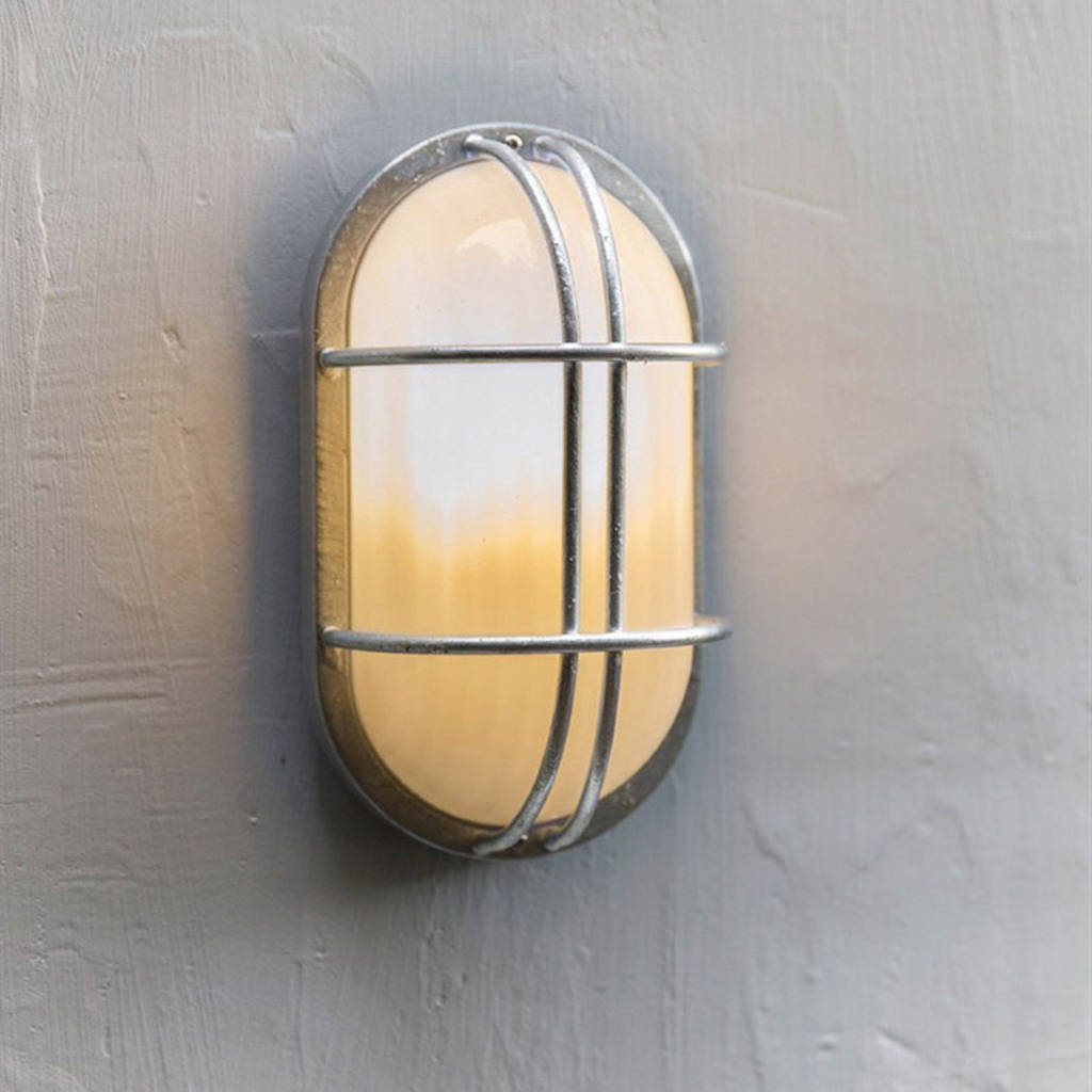 Galvanised Bulk Head Outdoor Light